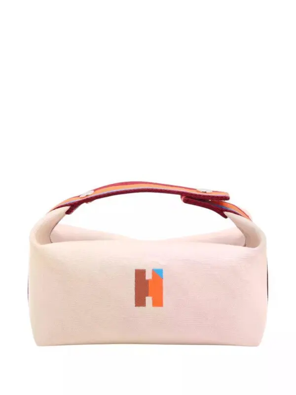 Hermès 2000-2026 Small Toile Bride A Brac H Pavillon Case Vanity Bag