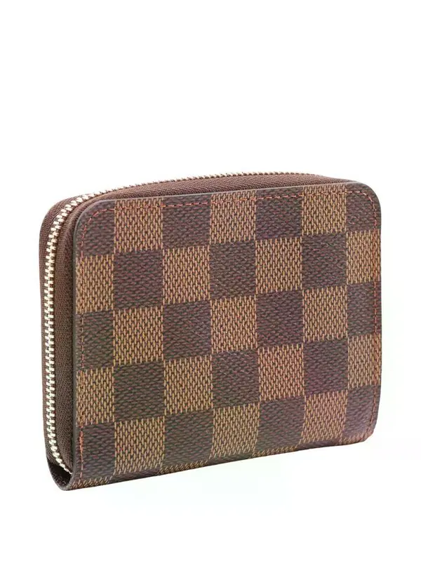 LOUIS VUITTON 2015 Damier Ebene Zippy Coin Pouch - Brown