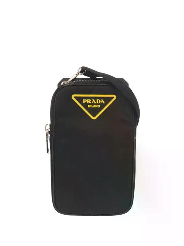 Prada 2019-2026 Tessuto Phone Case Crossbody Bag - Black