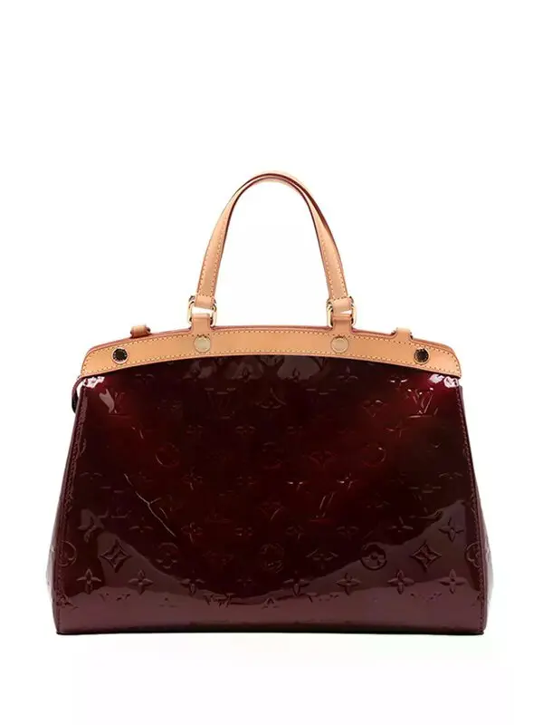 LOUIS VUITTON 2013 Monogram Vernis Brea Mm Satchel - Red