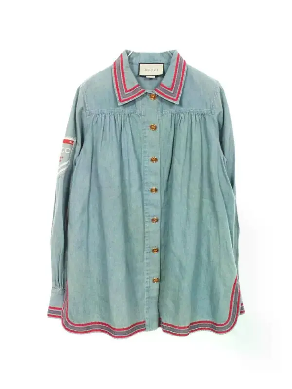 Gucci 2010s Interlocking G Button Shirt