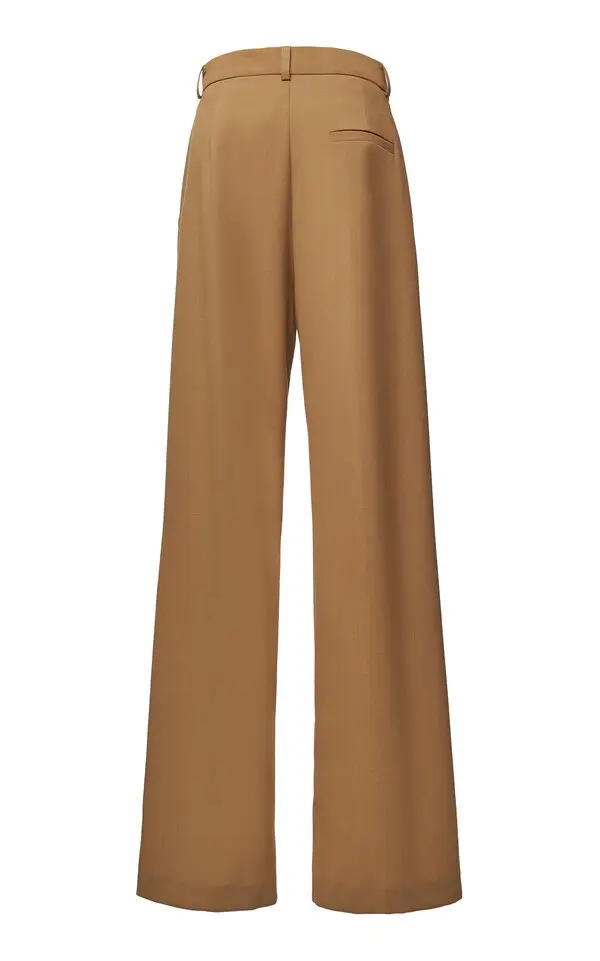 DES_PHEMMES Embellished Crepe Straight-leg Pants