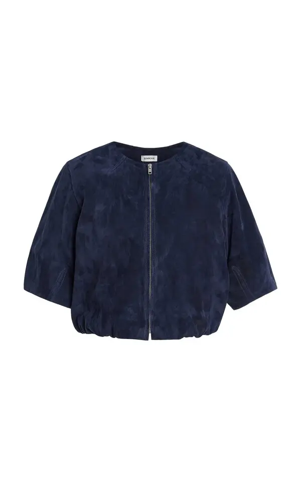 Simkhai Austyn Zip-up Jacket - Navy