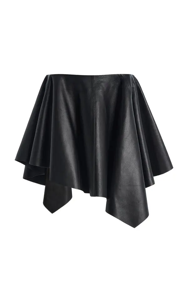 Simkhai Benita Leather Mini Skirt