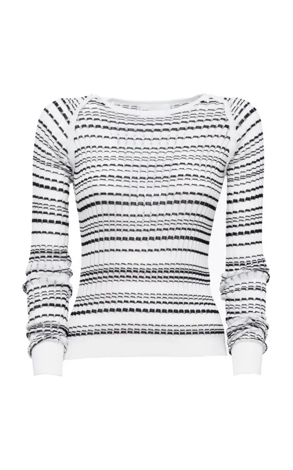 DES_PHEMMES Ribbed Knit Shirt