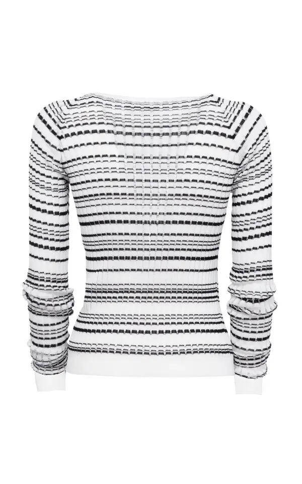 DES_PHEMMES Ribbed Knit Shirt