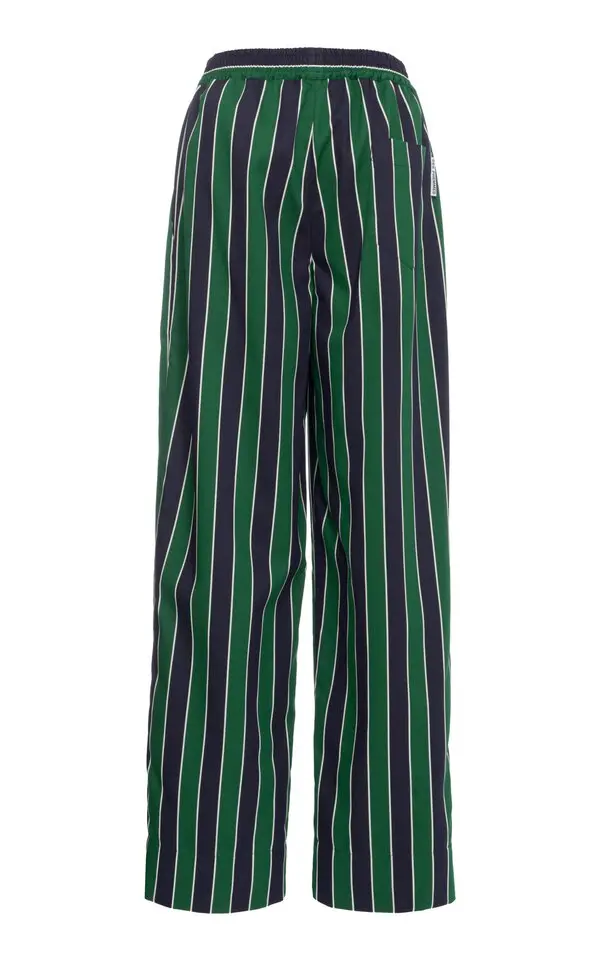 DES_PHEMMES Striped Satin Wide-leg Pants