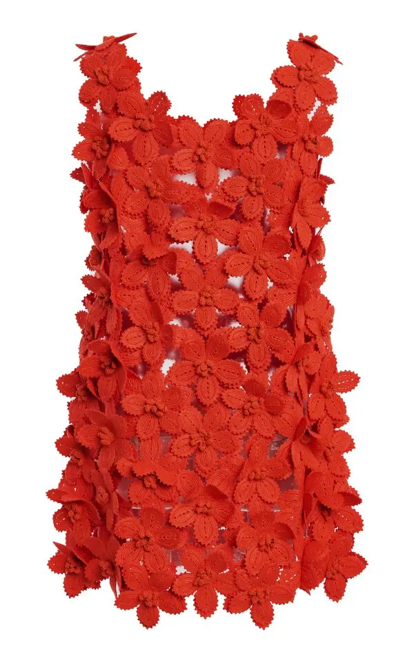 Simkhai Clementa Mini Dress - Orange