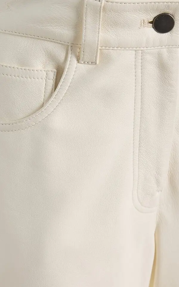 Simkhai Roselani Leather Straight-leg Pants