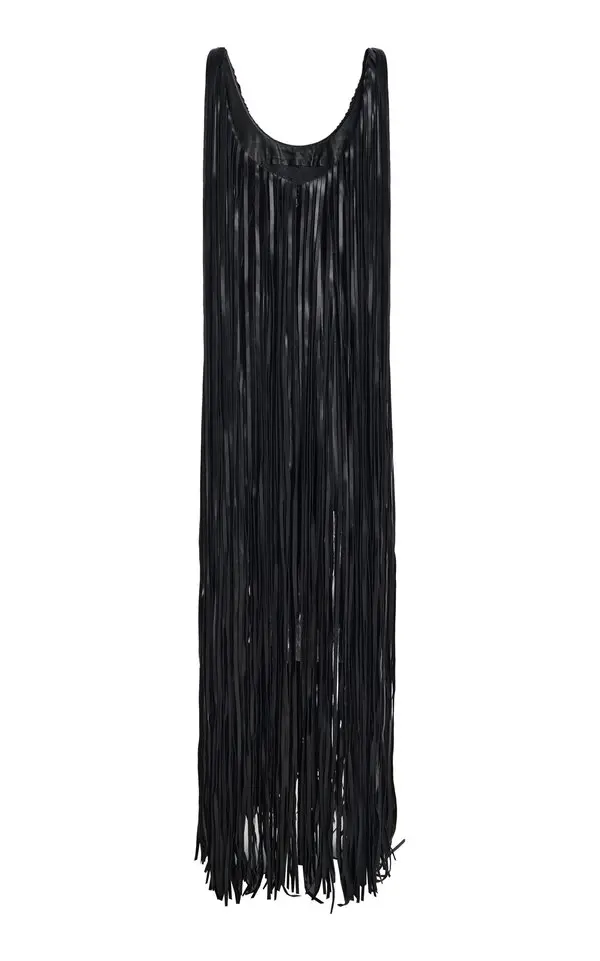 Simkhai Vanta Leather Maxi Dress