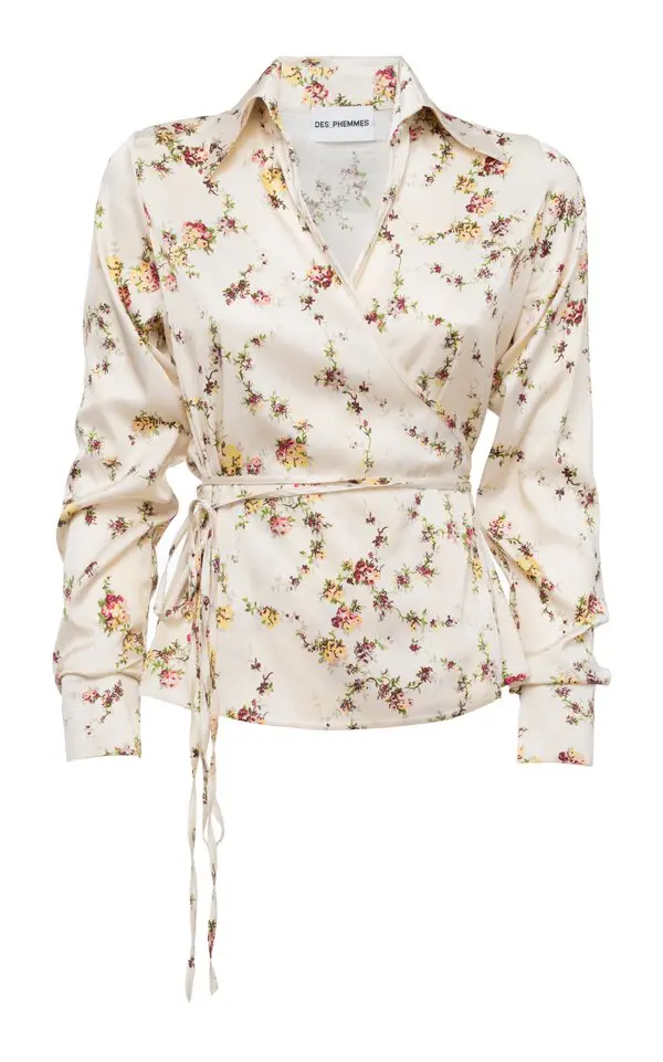 DES_PHEMMES Wrap Twill Top