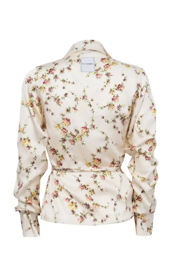 DES_PHEMMES Wrap Twill Top