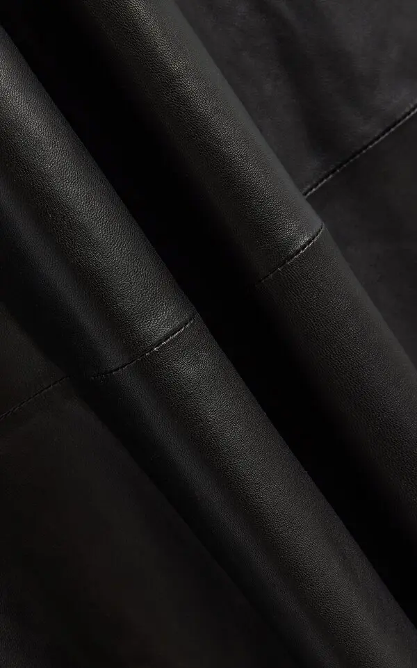 Simkhai Prudence Leather Midi Skirt
