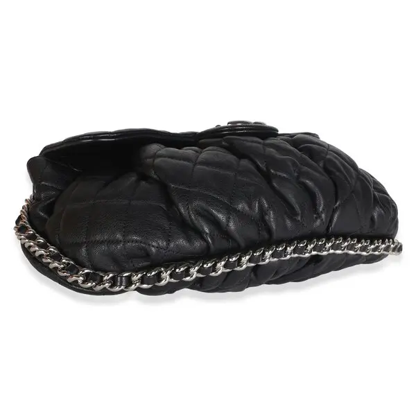 Chanel Washed Quilted Lambskin Chain Around Flap Bag