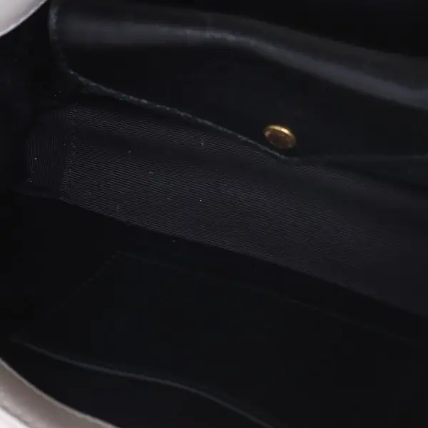 Saint Laurent Crema Chevron Lambskin Monogram Loulou Bag