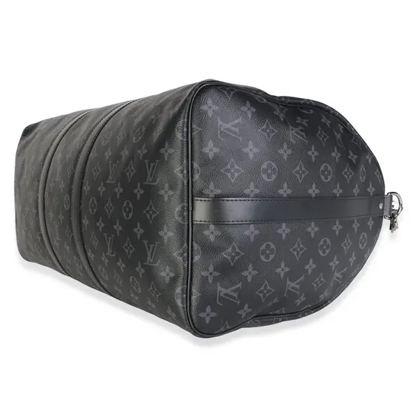 LOUIS VUITTON Monogram Eclipse Canvas Keepall Bandouliere 55