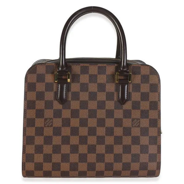 LOUIS VUITTON Damier Ebene Canvas Triana Pm