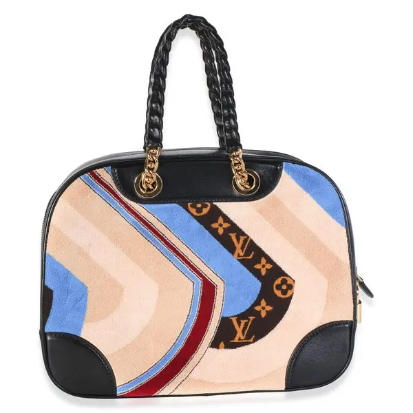 LOUIS VUITTON Black Tuffetage Vanity Bowling Bag - Multicolor