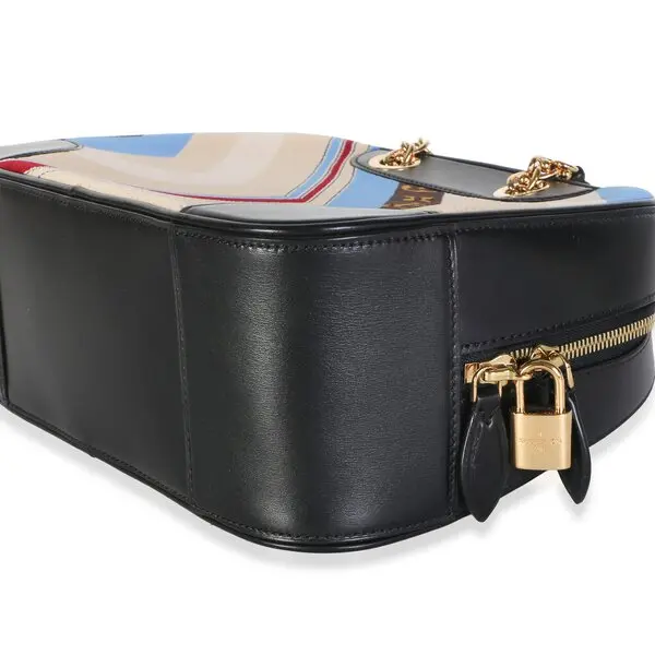 LOUIS VUITTON Black Tuffetage Vanity Bowling Bag - Multicolor