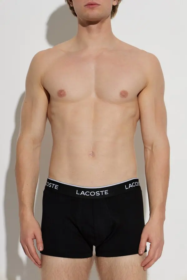 Lacoste Three-pack Of Cotton Boxer Briefs