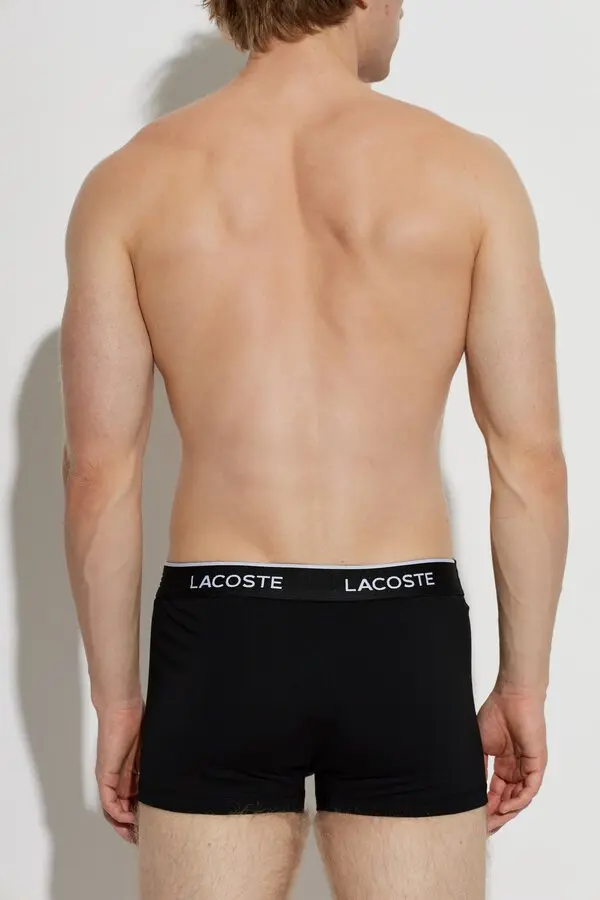Lacoste Three-pack Of Cotton Boxer Briefs