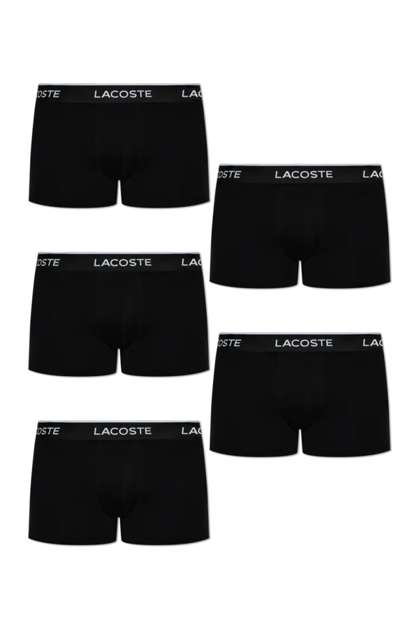 Lacoste Five-pack Of Cotton Boxer Briefs