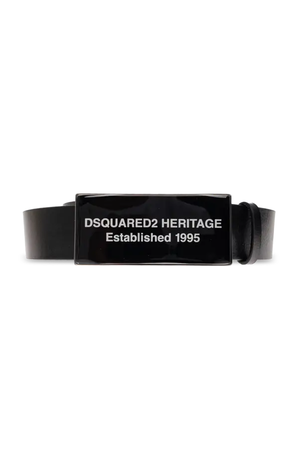 Dsquared2 Leather Belt With Buckle