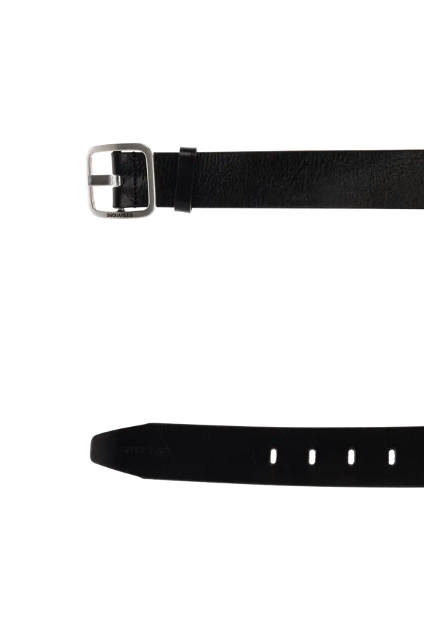 Dsquared2 Leather Belt With Buckle