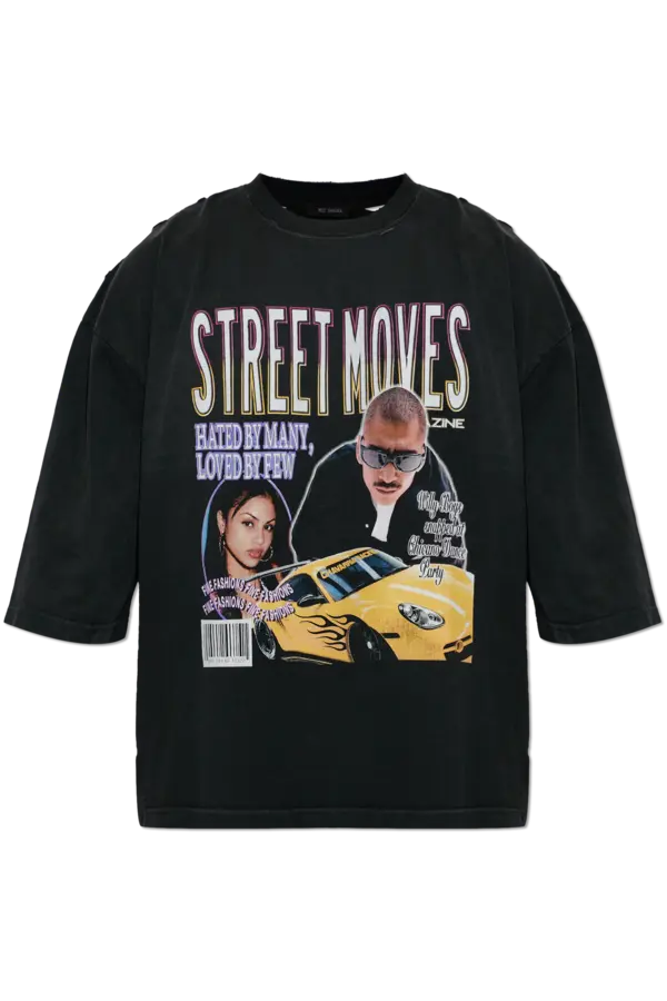 WILLY CHAVARRIA Cotton T-shirt ‘street Moves Buffalo - Black