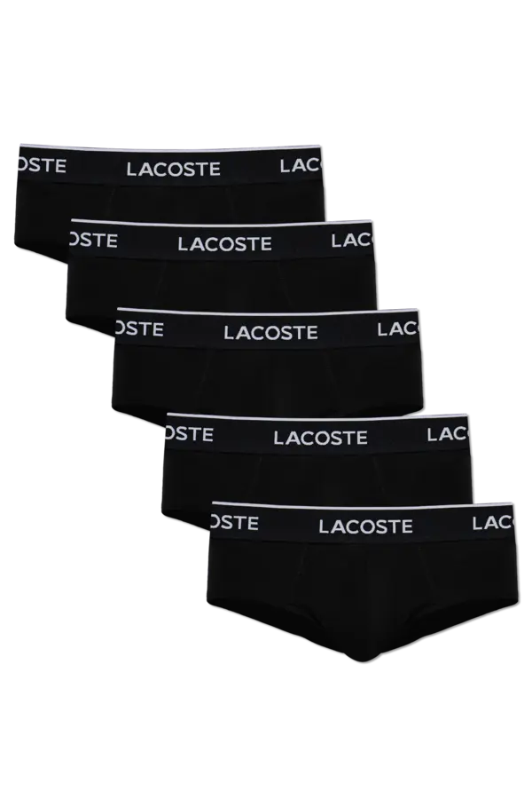 Lacoste Set Of Five Cotton Briefs By