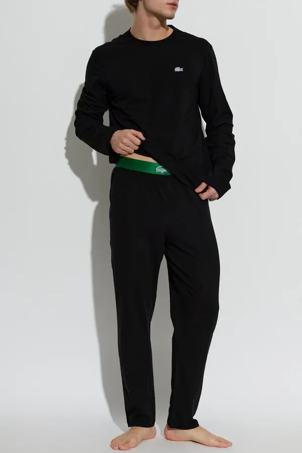 Lacoste Two-piece Logo Pajama Set