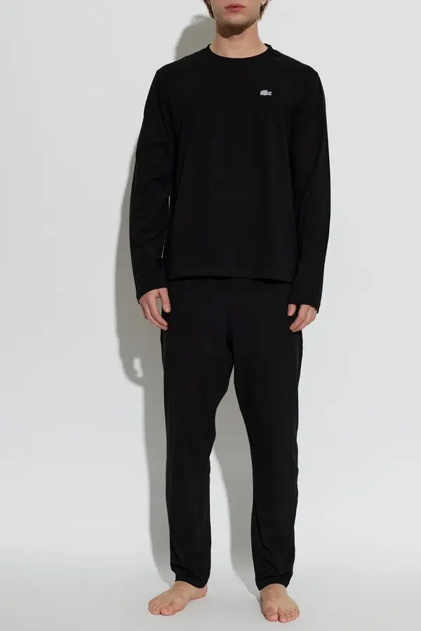 Lacoste Two-piece Logo Pajama Set
