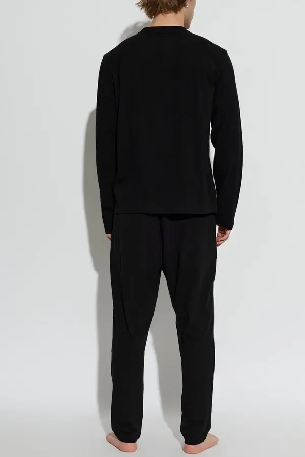 Lacoste Two-piece Logo Pajama Set