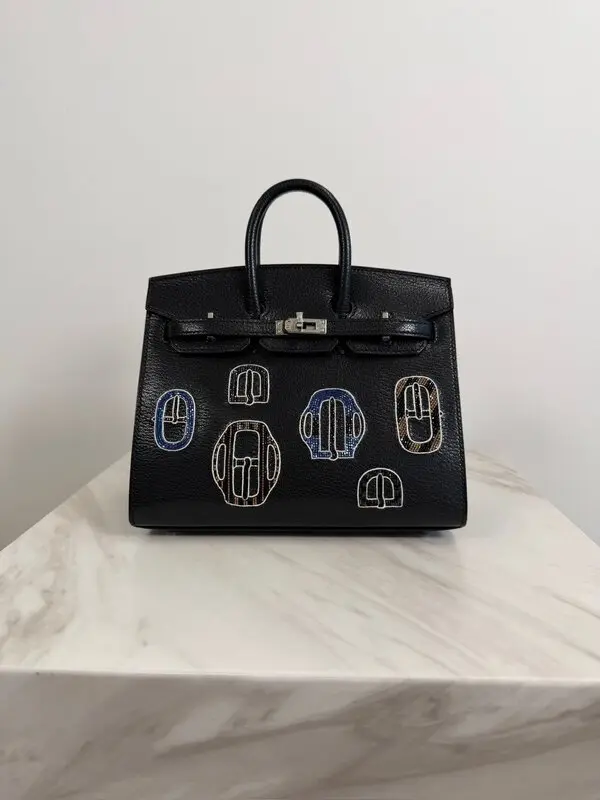 Hermès Birkin Bouclerie Moderne Chevre Palladium Hardware