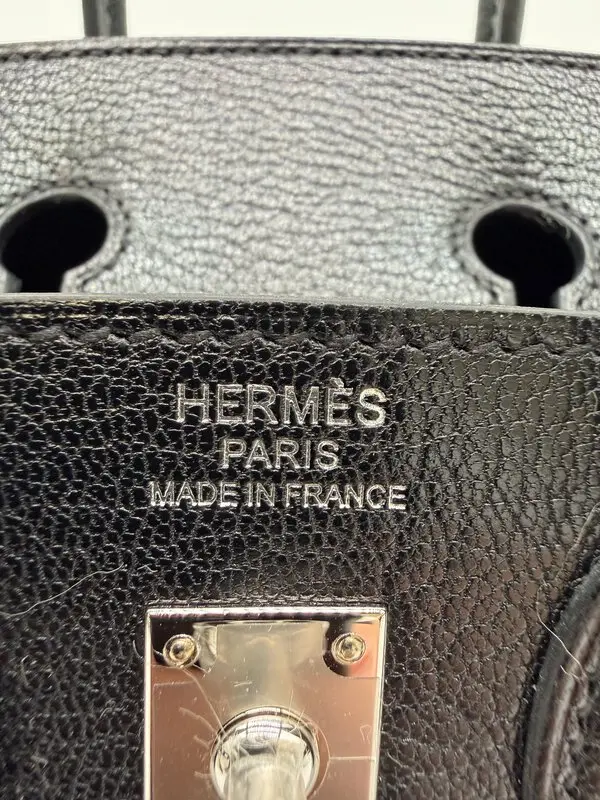 Hermès Birkin Bouclerie Moderne Chevre Palladium Hardware
