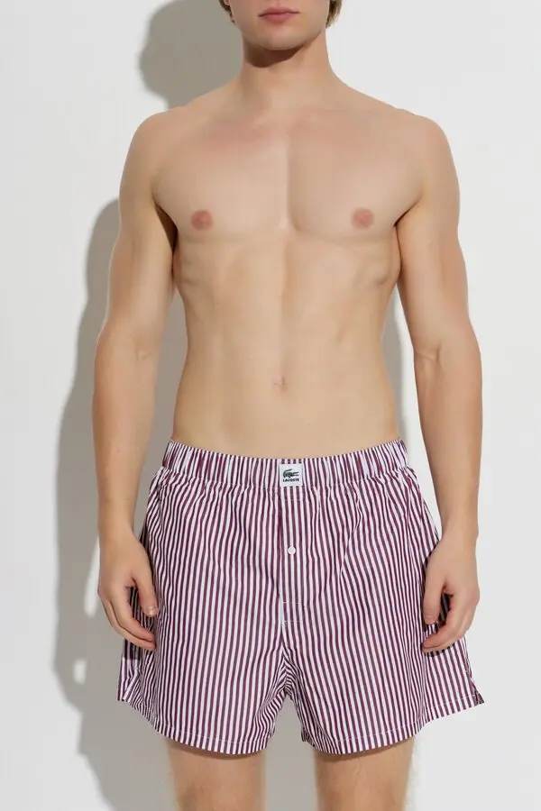 Lacoste Three-pack Of Cotton Boxer Shorts