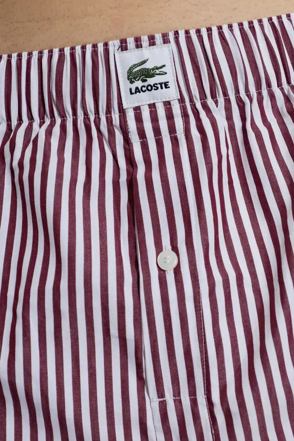 Lacoste Three-pack Of Cotton Boxer Shorts