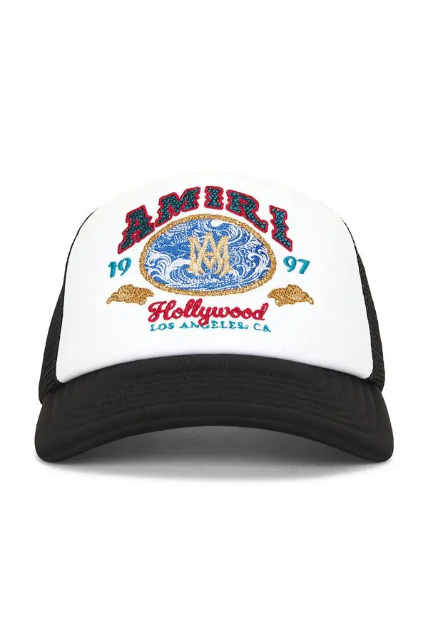 Amiri Wave Foam Trucker Hat - Black