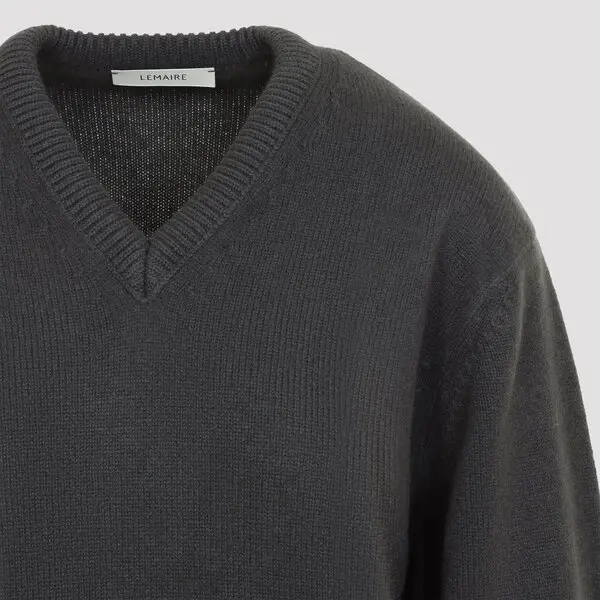 LEMAIRE V-neck Sweater - Gray