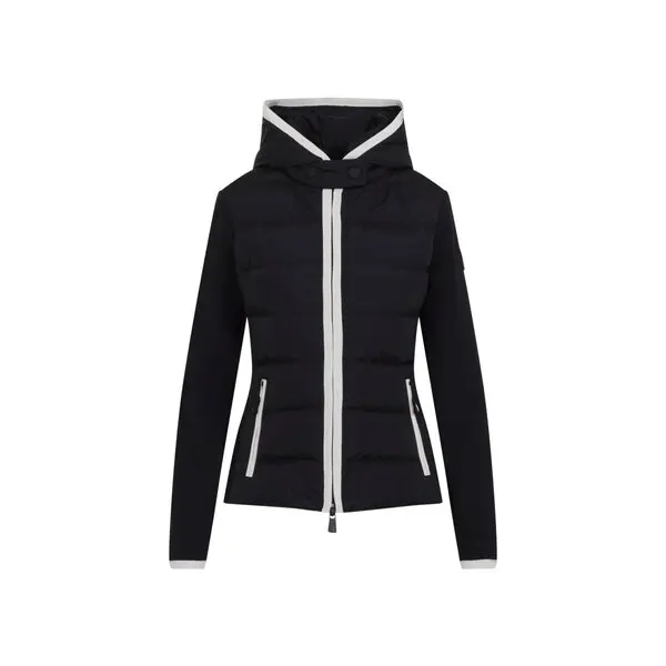 Moncler Zip Up Cardign - Black