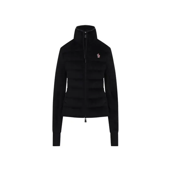 Moncler Zip Up Cardigan - Black