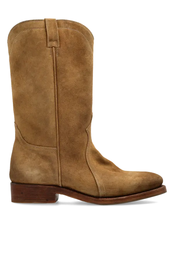 JIL SANDER Suede Cowboy Boots ‘bruce