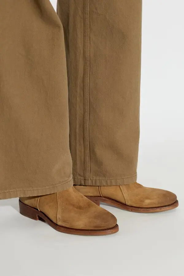 JIL SANDER Suede Cowboy Boots ‘bruce