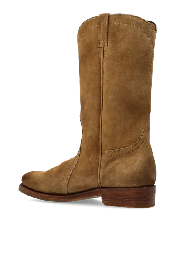 JIL SANDER Suede Cowboy Boots ‘bruce