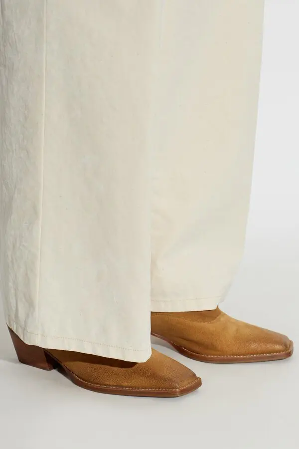 JIL SANDER Suede Heeled Shoes ‘becky