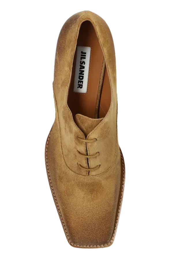 JIL SANDER Suede Heeled Shoes ‘becky