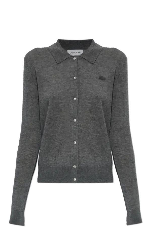 Lacoste Cardigan With Logo Patch