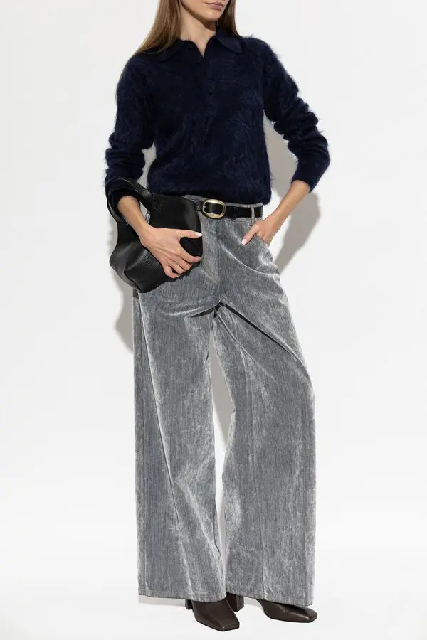 FORTE_FORTE Velvet-finish Jeans