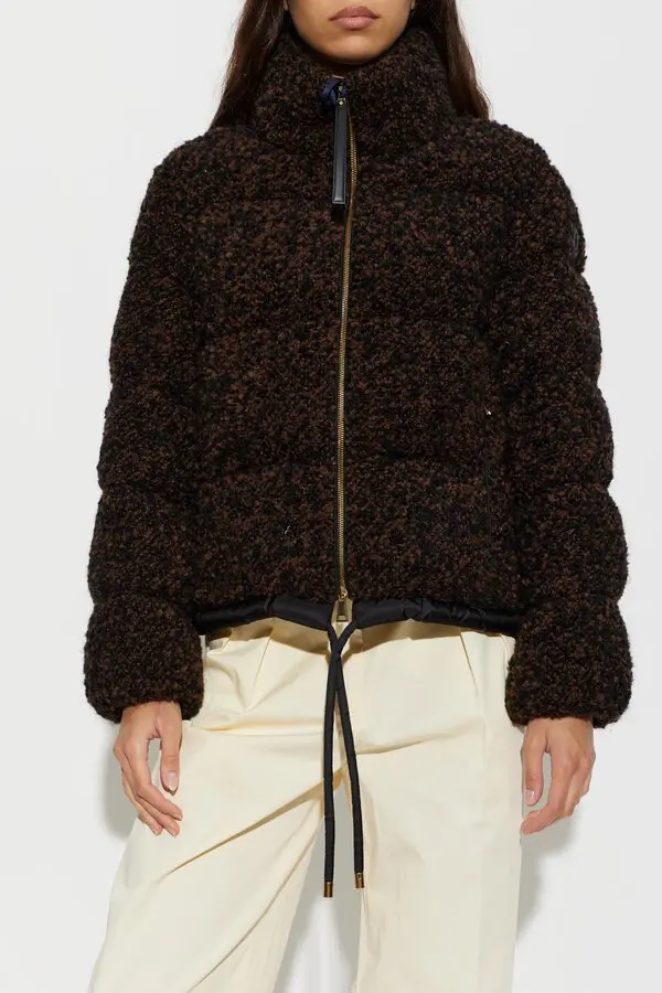 Moncler Trascendance Short Down Jacket - Brown