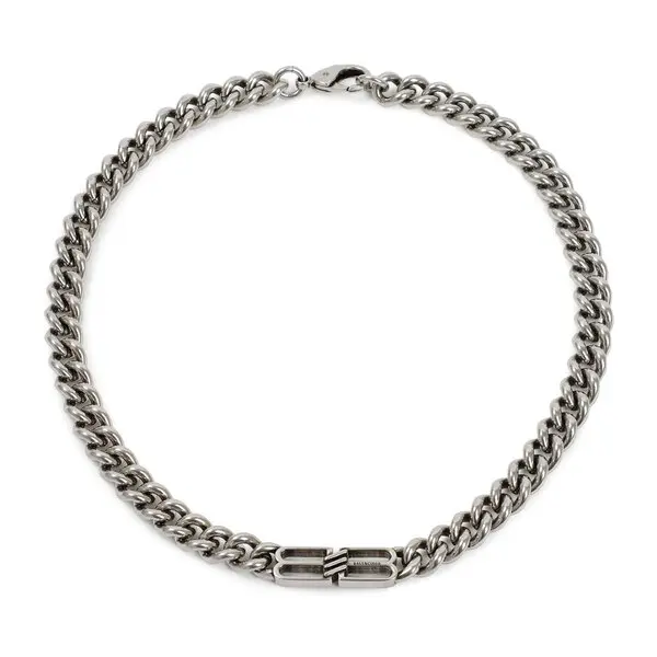 Balenciaga Bb Icon Necklace - Silver